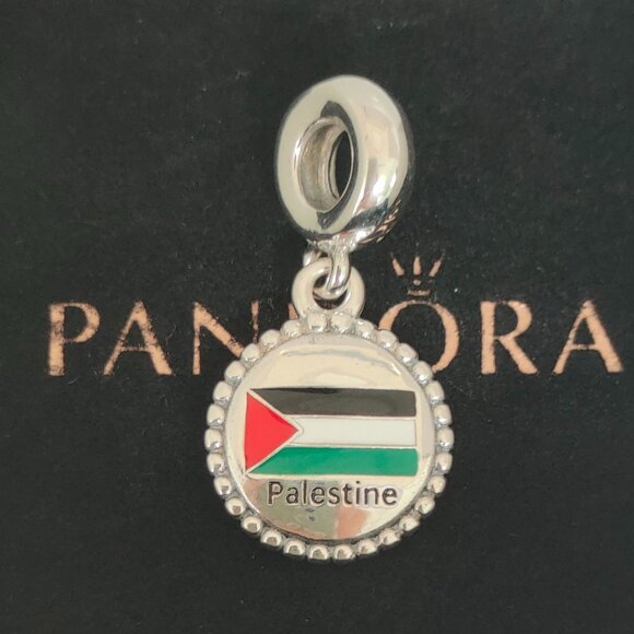 Pandora | Jewelry | Pandora Palestine Flag Dangle Charm Exclusive ...
